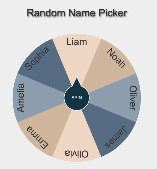Random Name Picker | Wheel of Names - YourSpinner