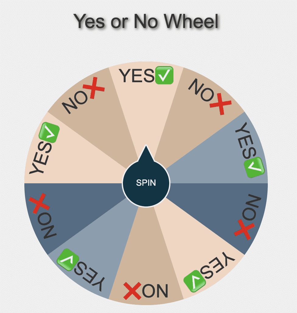 Yes or No Wheel: Spin for Random Decisions in 2025 - YourSpinner