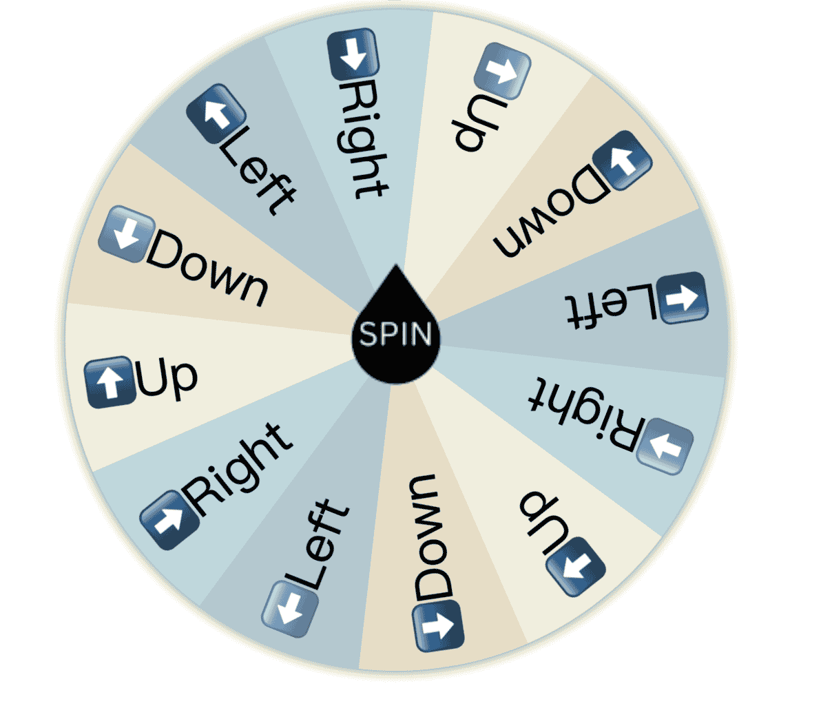 Arrow Spin | Online Random Picker Wheel | Left Right Up Down - YourSpinner